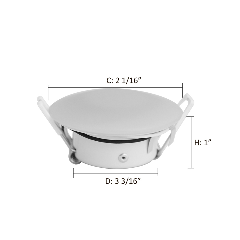 Facon 3 Inch LED RV Puck Light Full Aluminum Recessed Mount Down Light ...