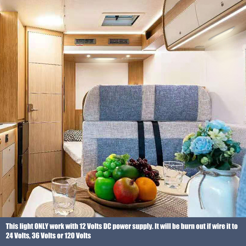 Facon Dimmable Eco-LED Large Pancake Light with Switch 6W 470Lumens ...