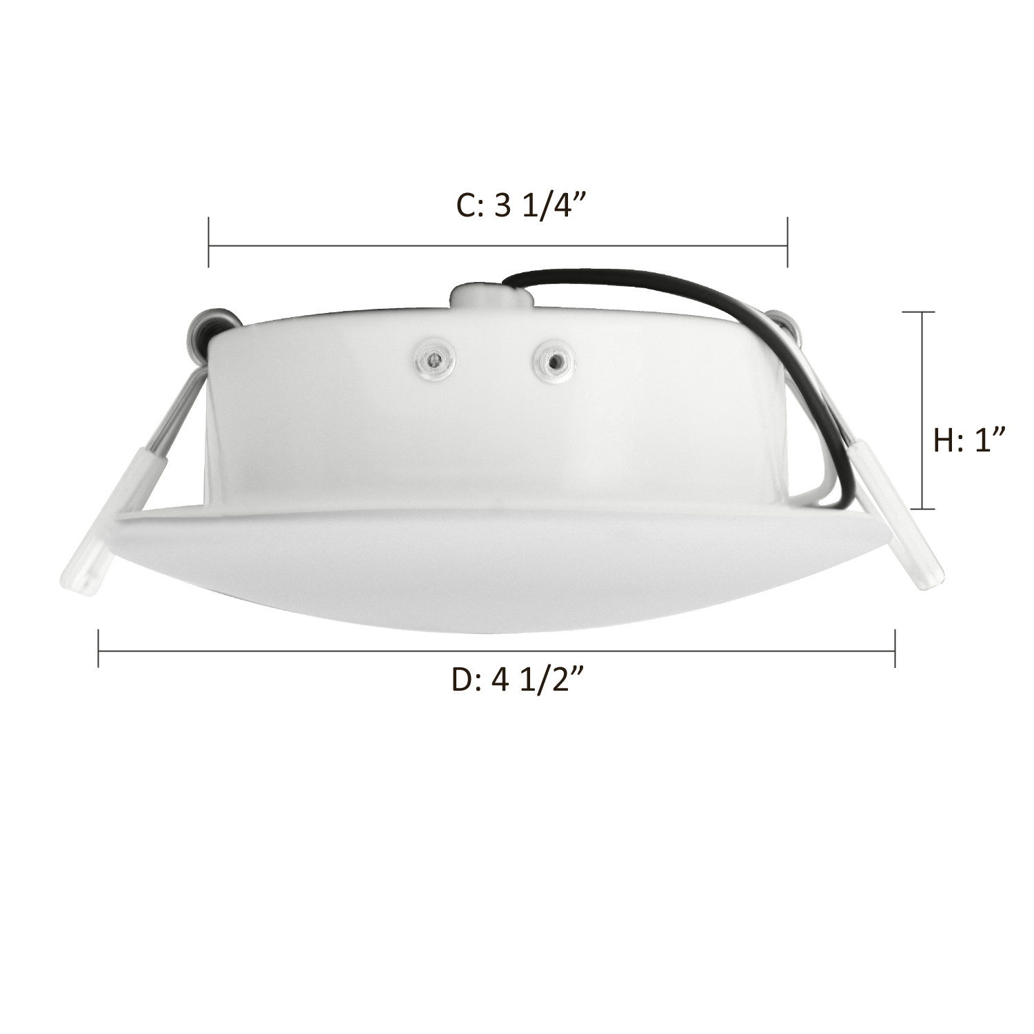 Facon 4.5Inch LED RV Puck Light Full Aluminum Recessed Mount Down Light ...