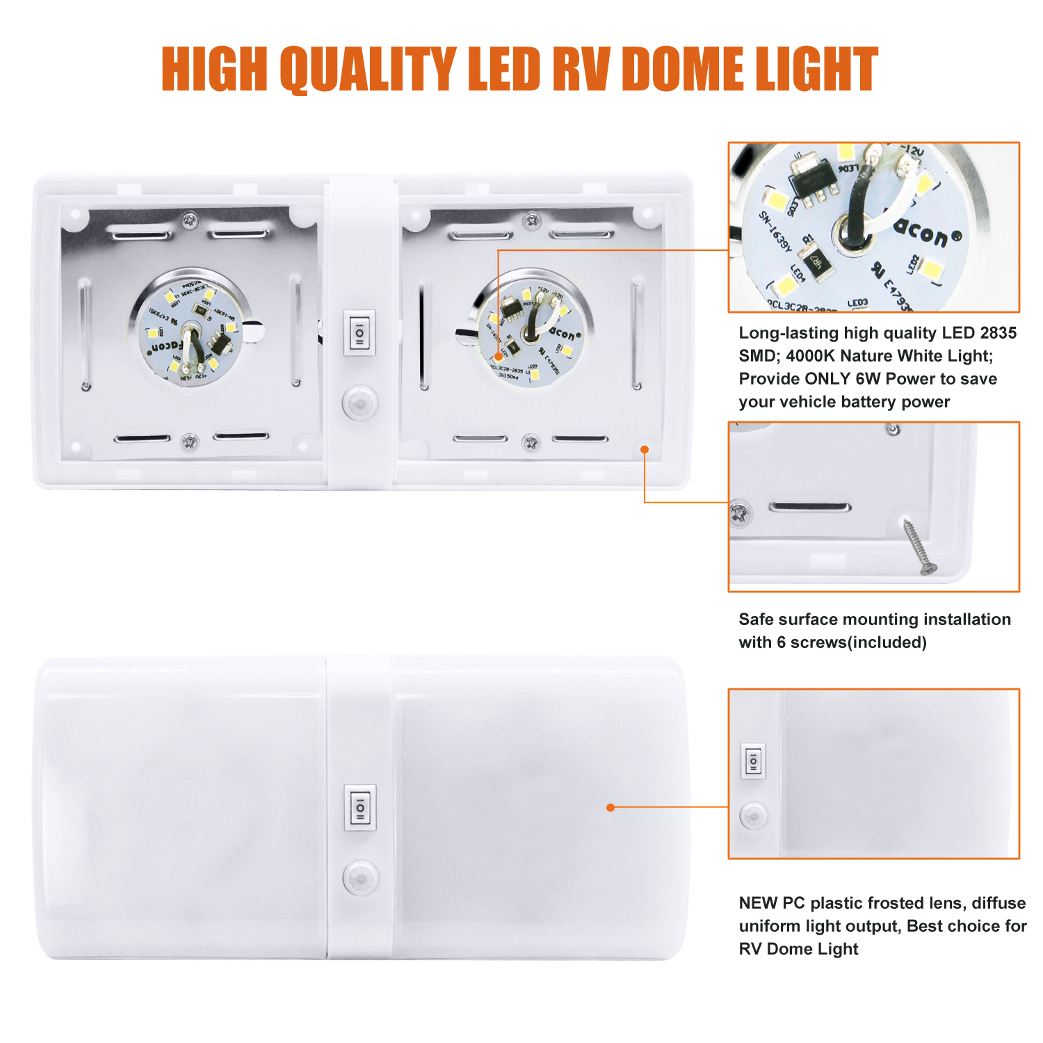 Facon LED Sensor Puck Light Cabinet light with PIR Sensor Night Light ...