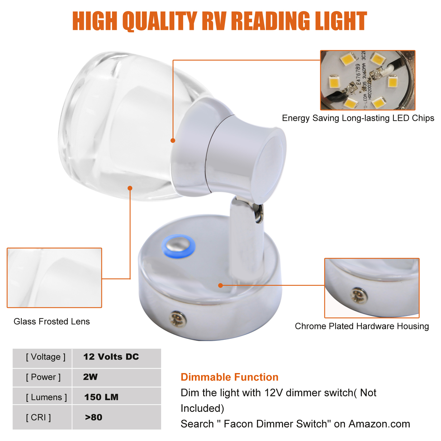 Facon RV LED lights, RV Interior Lights, RV Exterior Lights, RV Heater Pads Facon RV LED lights, RV Interior Lights, RV Exterior Lights, RV Heater Pads