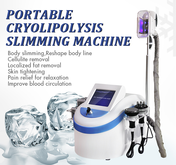 Portable cryolipolysis ultrasound cavitation lipo laser slimming machine