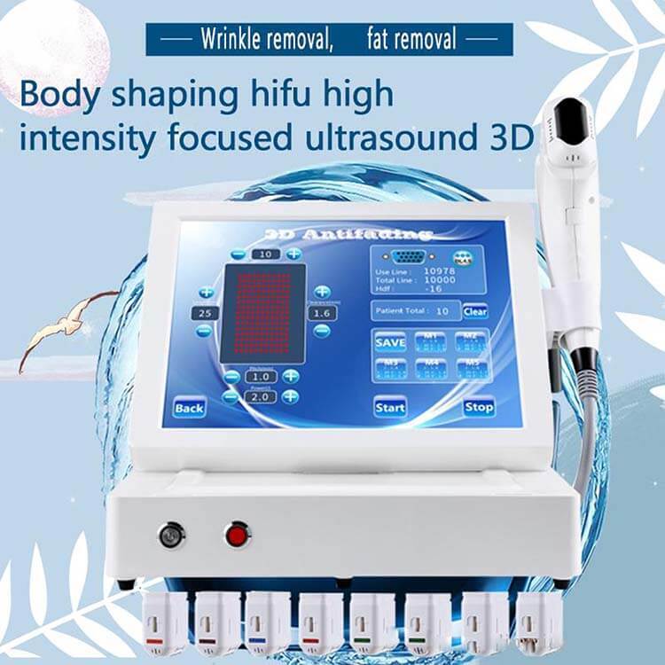 3D hifu face lifting skin rejuvenation machine