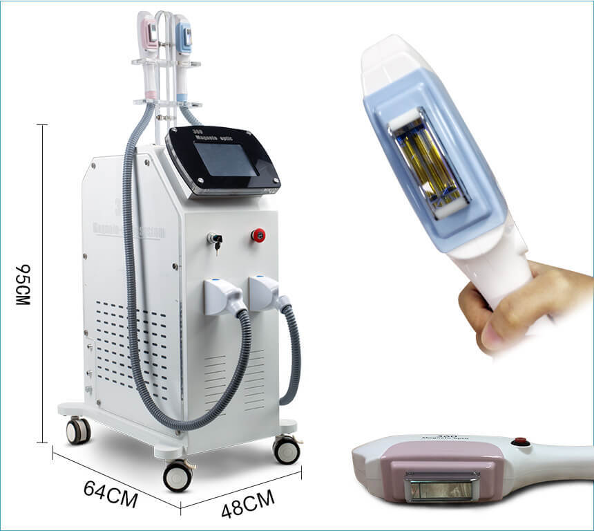 Professional Manufacturer Double Handle for IPL Hair Removal and Skin ...