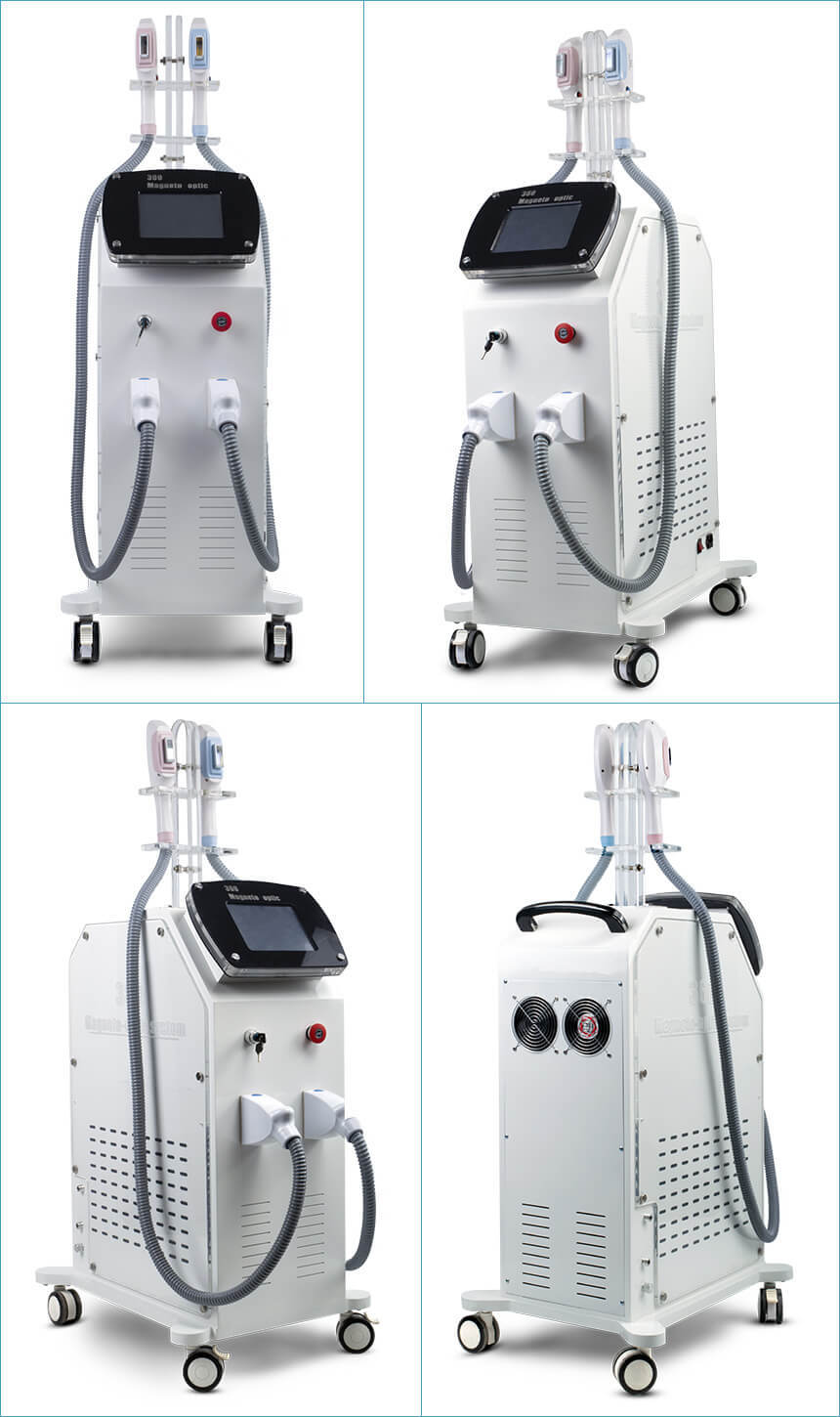 Professional Manufacturer Double Handle for IPL Hair Removal and Skin ...