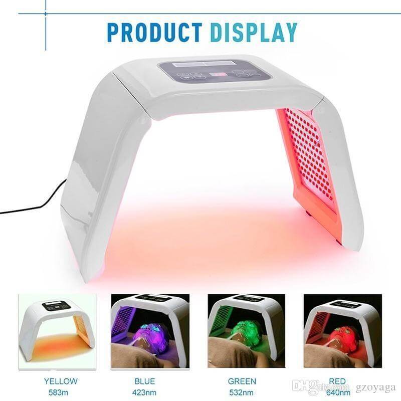 Portable LED Light PDT LED Therapy Red Blue Green Yellow 4 Color Led ...