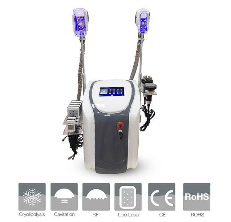 Portable double Cryo handle ultrasound cavitation lipo laser rf fat ...