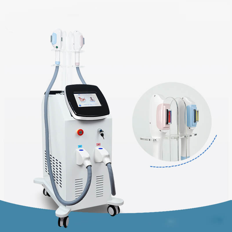 Double handle IPL OPT SHR Permanent Hair Removal Skin Rejuvenation ...