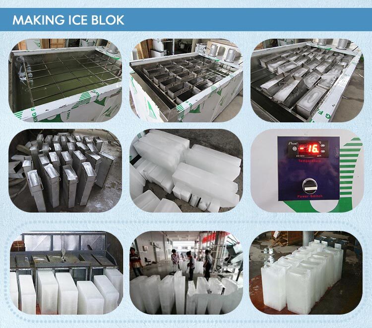 2000kgs ice block machine ice brick making machine ice block maker w ...