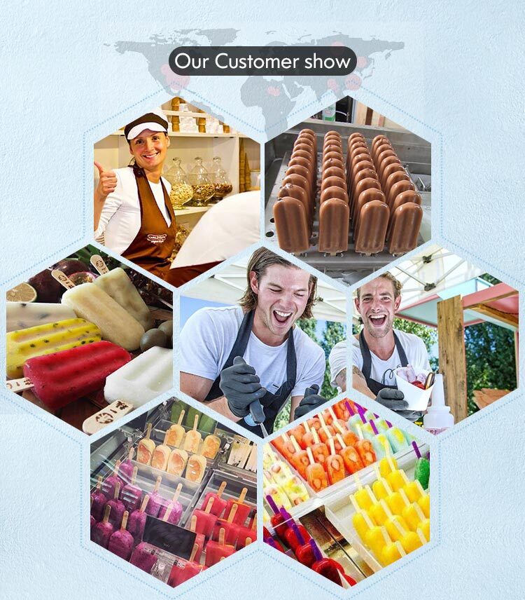 Two mold ice popsicle machine ice lollipop machine ice lolly making machine