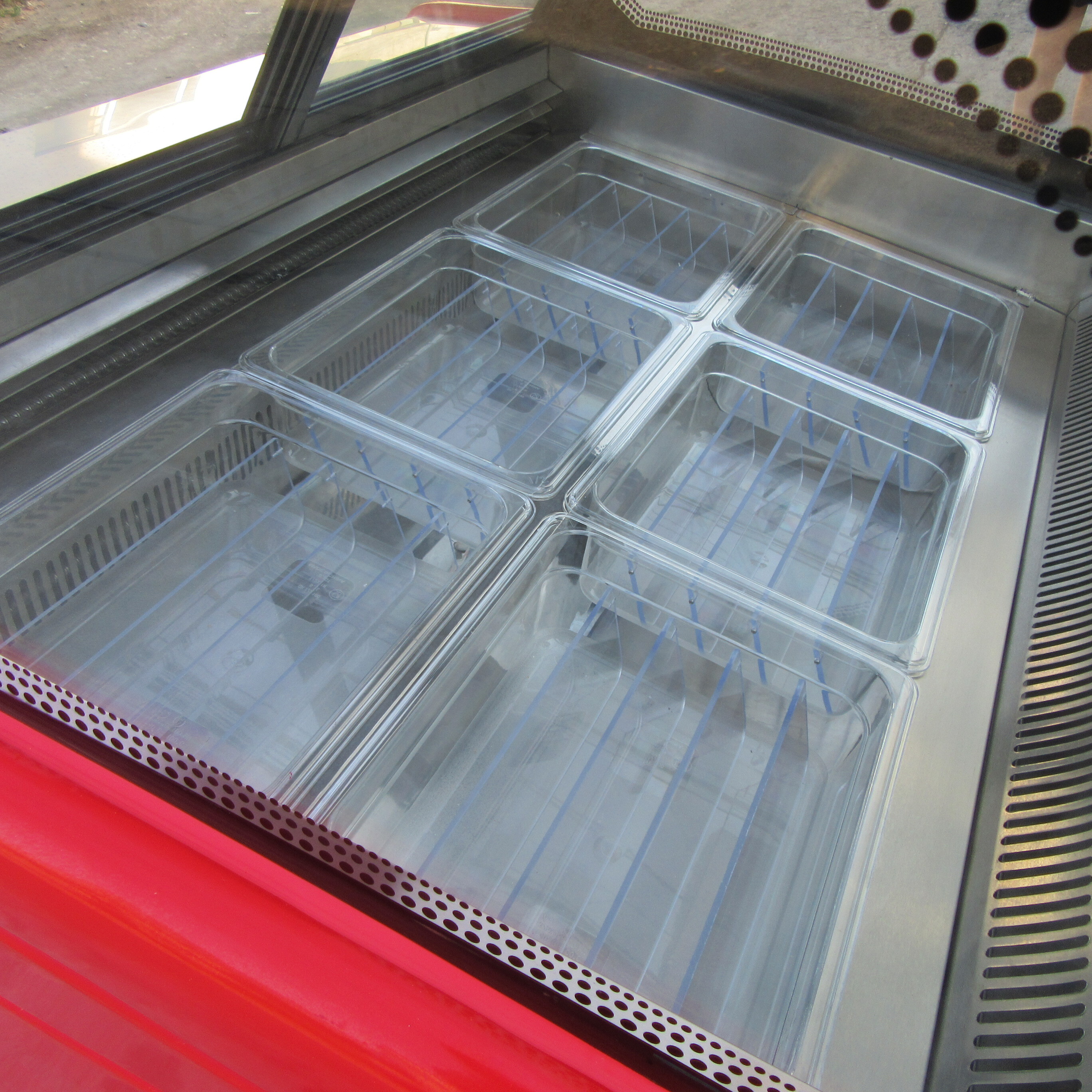 6 NSF approved drums ice popsicle ice cream showcase freezer ice pop ...