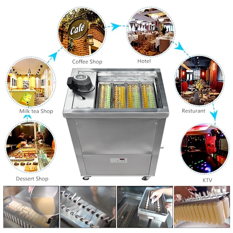 4 slim mold set ice popsicle machine,ice lollipop machine,ice pop machine
