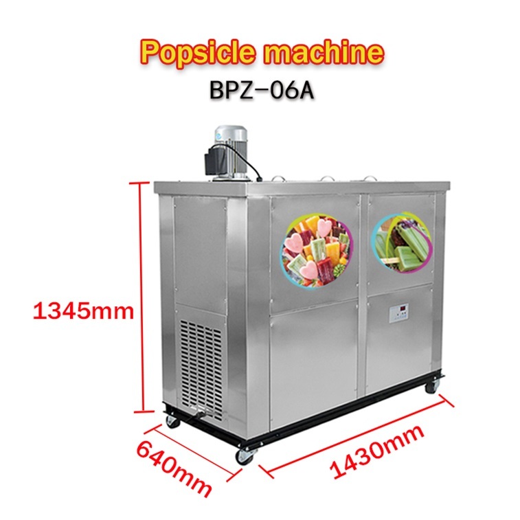 6 slim mold set ice popsicle machine,ice lollipop machine,ice pop machine