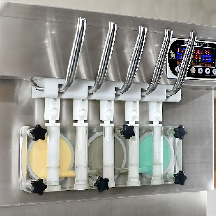 Kolice High production capacity countertop 5 flavors soft serve ice ...
