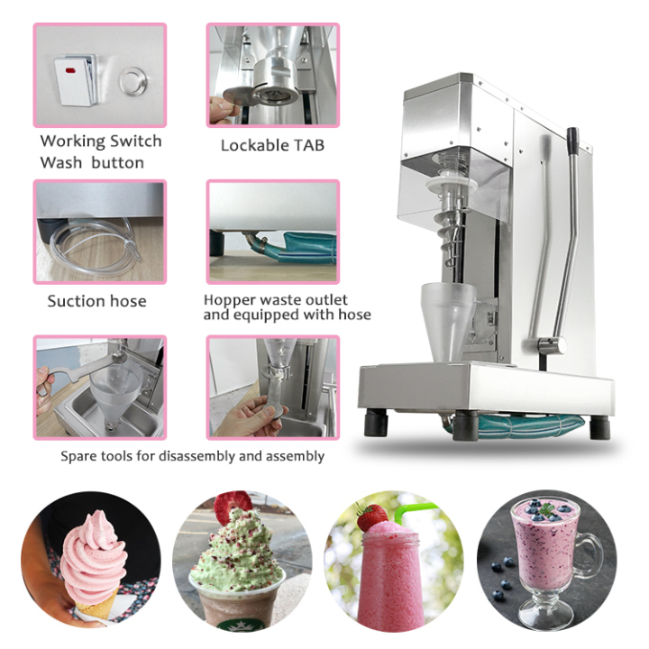 frozen yogurt blender yogurt ice cream mixing machine ice cream mixer ...