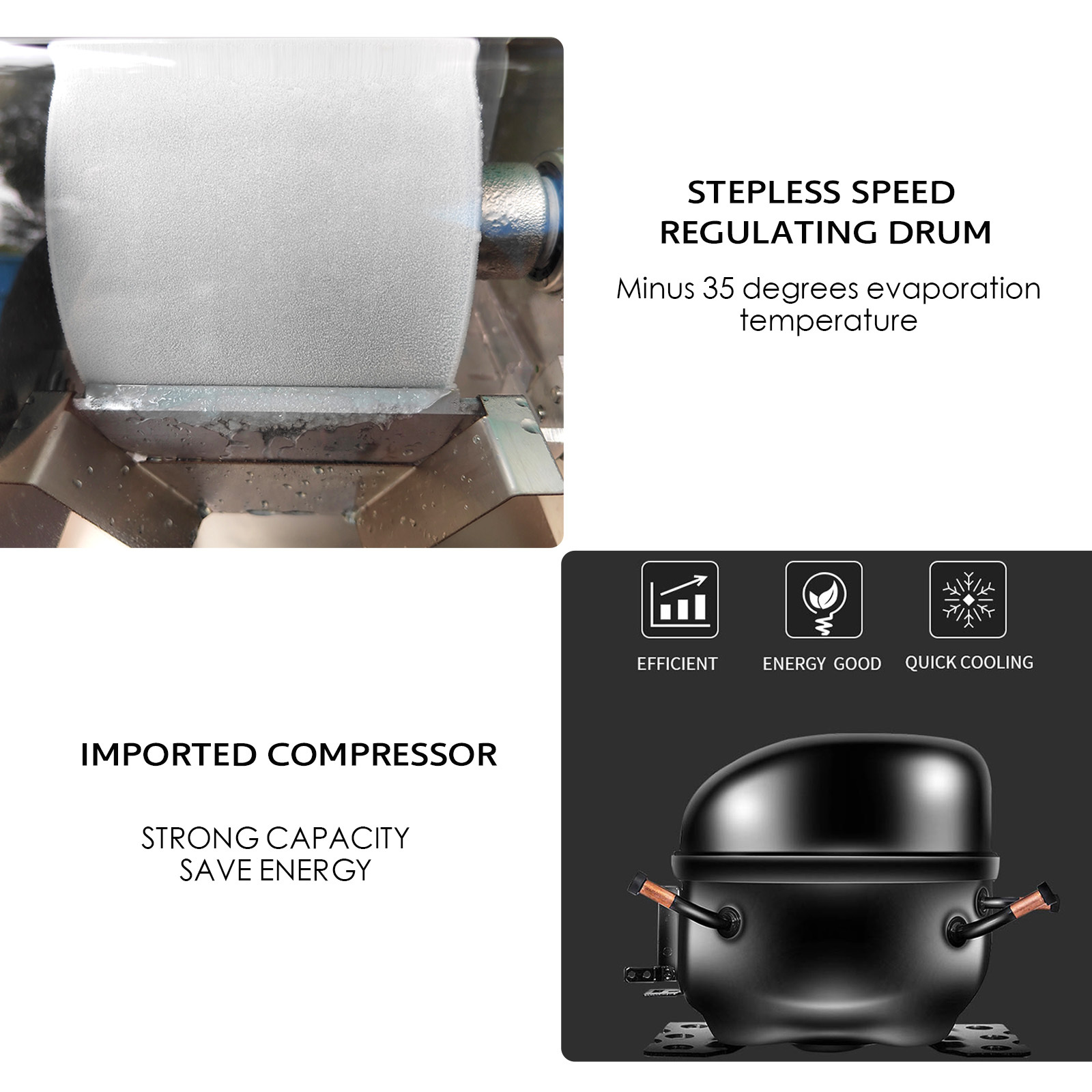 Kolice Automatically Electric Ice Shaving Machine Snow Flake Maker Ice Crusher Shaver Snow Cone ...