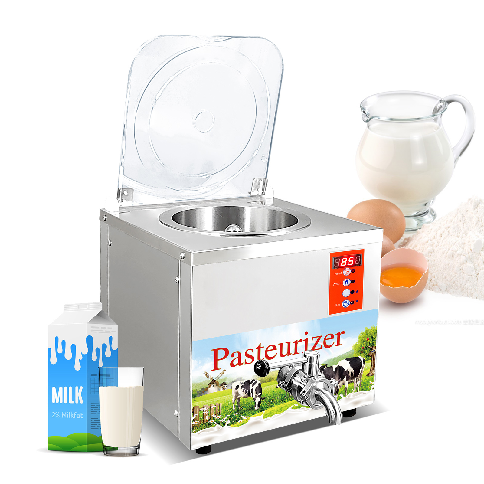 Kolice Commercial Milk Pasteurization Machine Ice Cream Mix Pasteurizer Juice Pasteurization