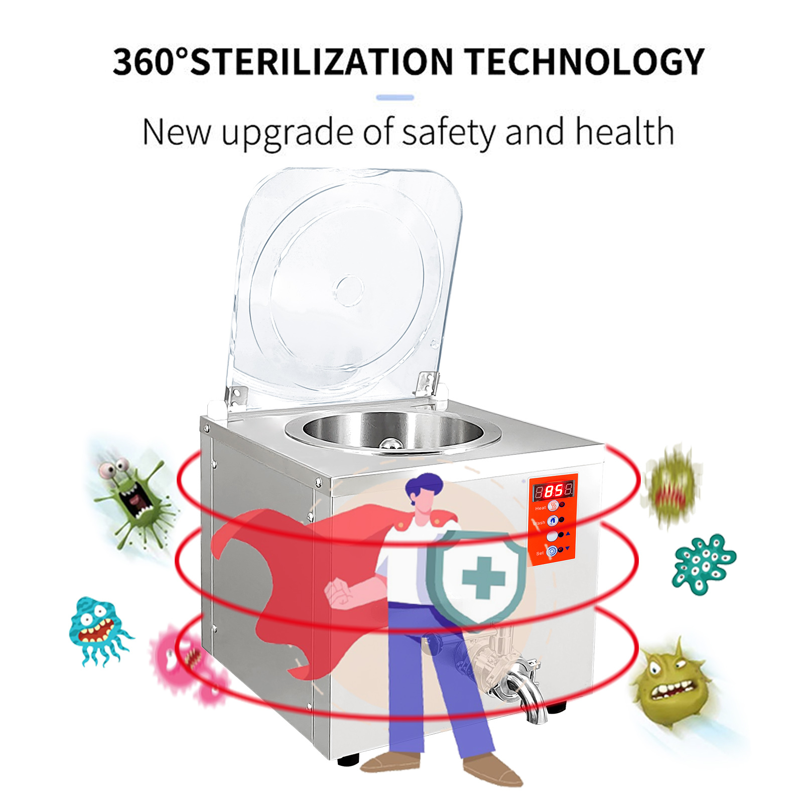 Kolice Commercial Milk Pasteurization Machine Ice Cream Mix Pasteurizer Juice Pasteurization