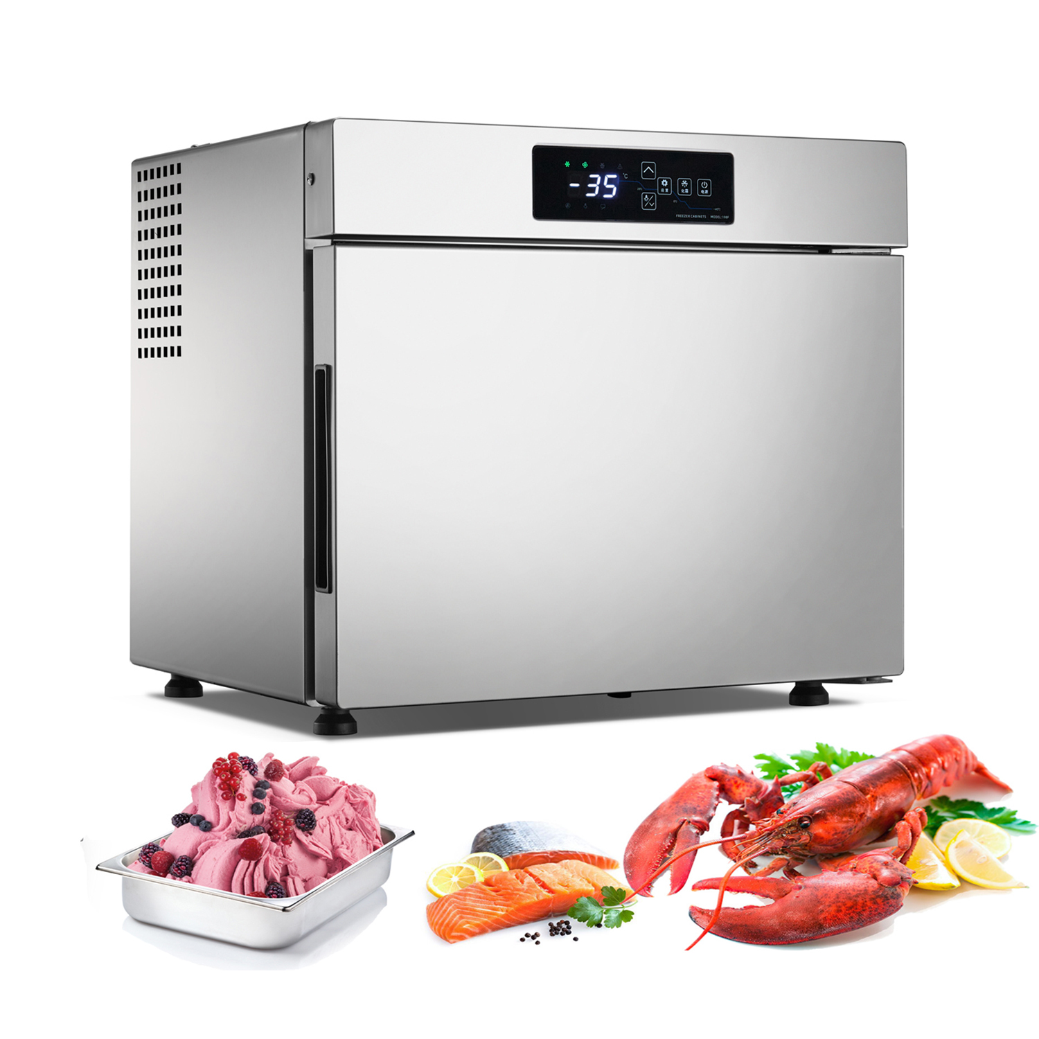 Commercial 32L Countertop Shock Freezing Blast Chiller & Freezer, Chest ...