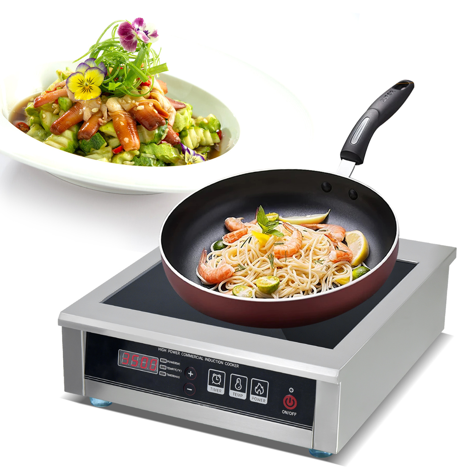 Commercial Induction Cooktop Burner, Hot Plate, Overvoltage Protect ...
