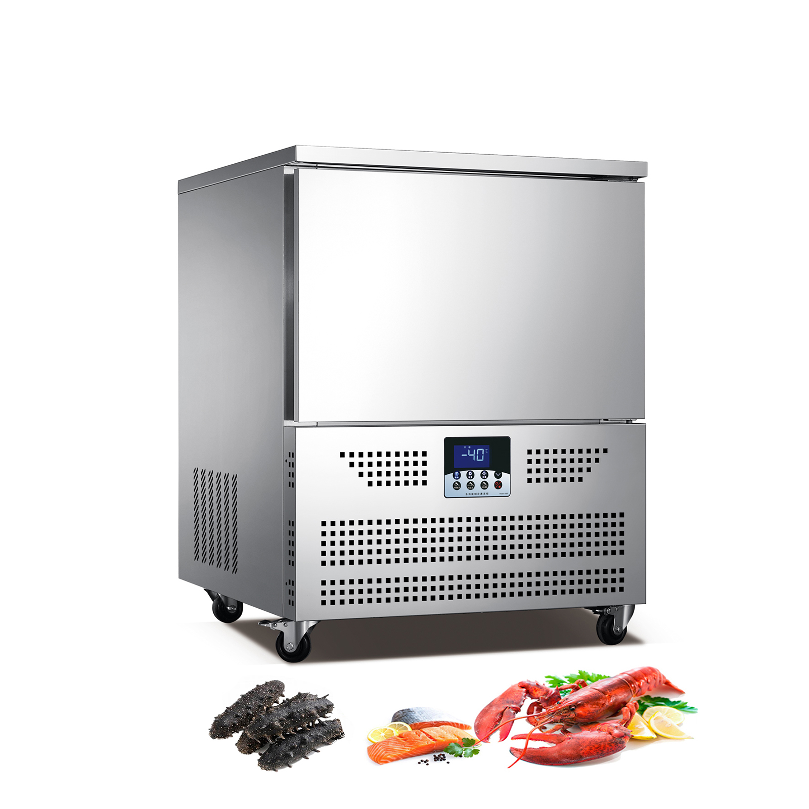 Commercial Heavy Duty 5 Trays Blast Chiller with Trolley Cart, Chest ...