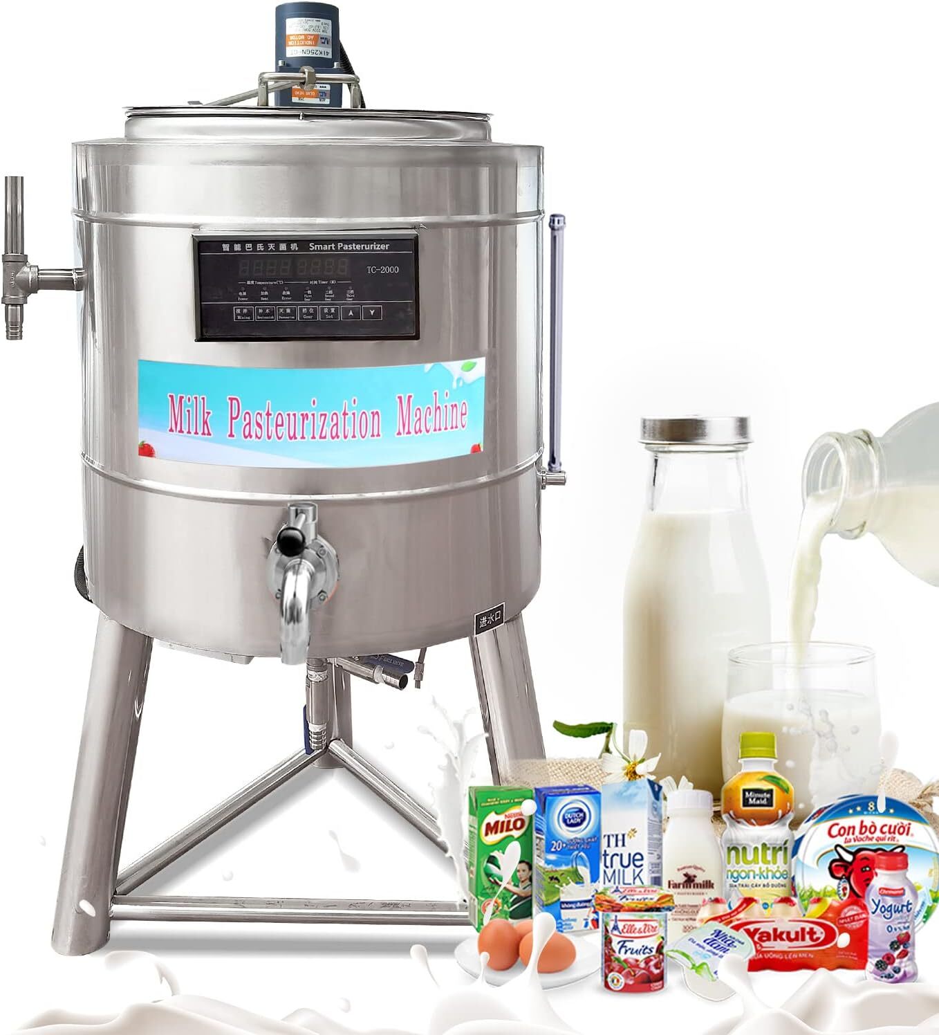Pasteurization Machine Pasteurizer for Milk Coffee Juice Ice Cream Mix ...
