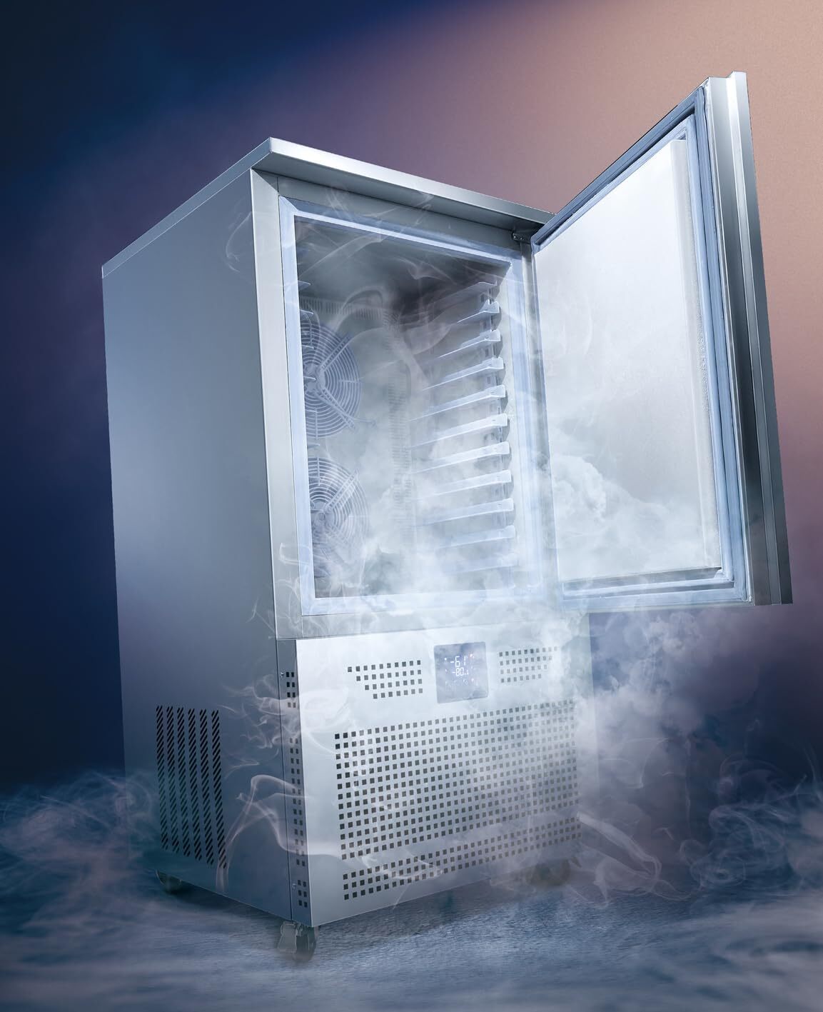 Commercial Heavy Duty 10 Trays Blast Chiller with Trolley Cart, Chest ...