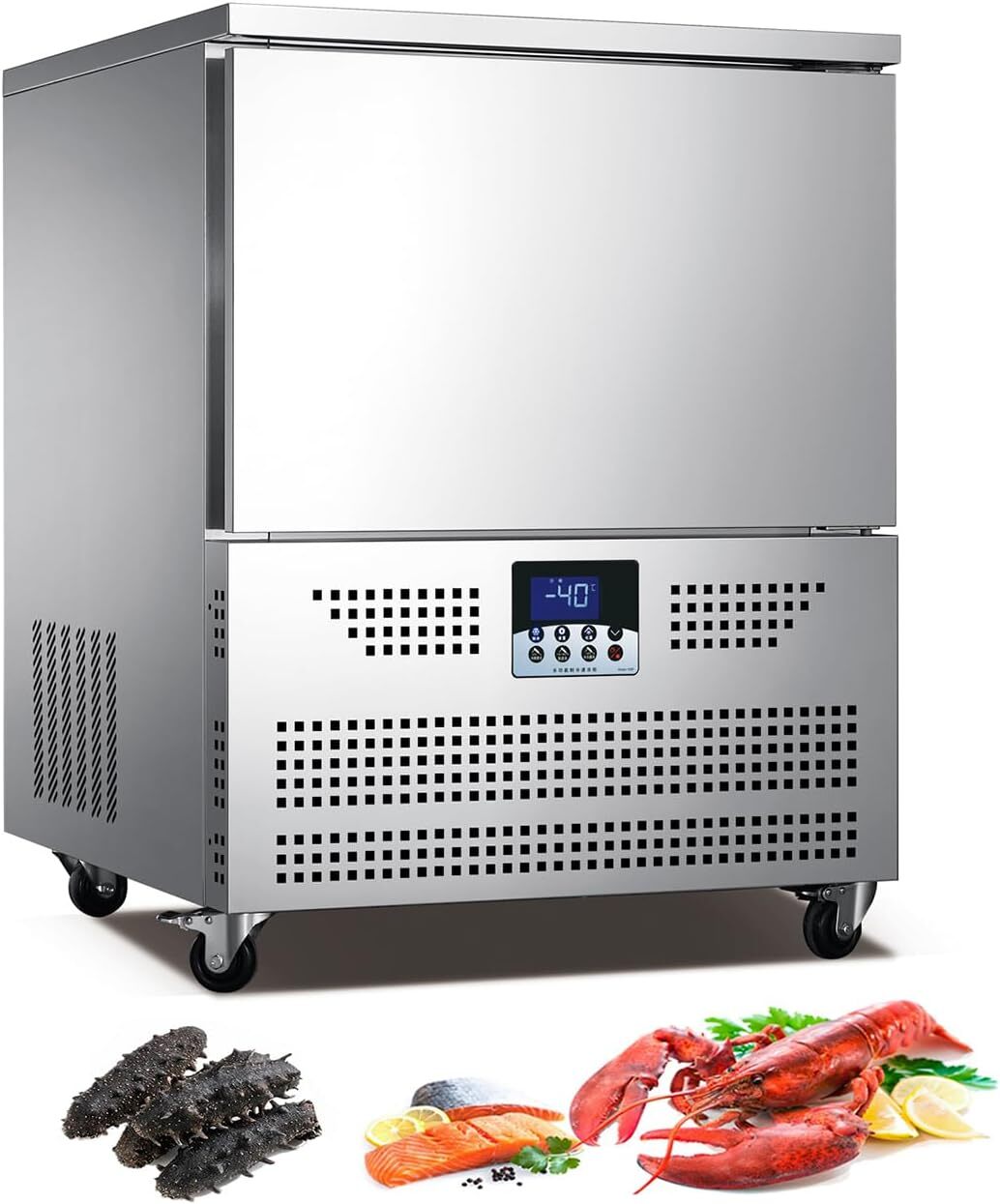 Commercial Heavy Duty 5 Trays Blast Chiller with Trolley Cart, Chest ...