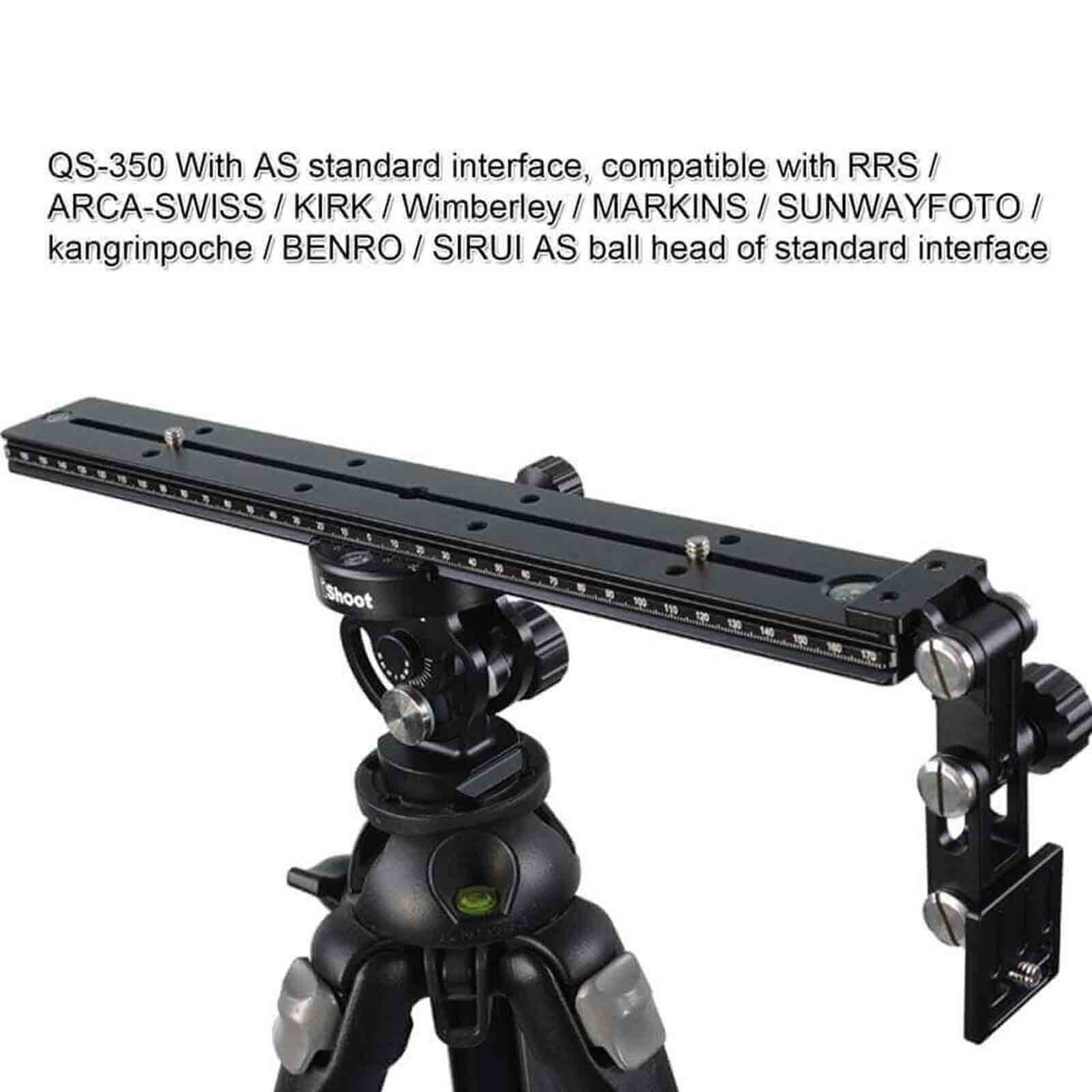 Long-Zoom Lens Bracket Support Quick Release Plate for Tripod Ring