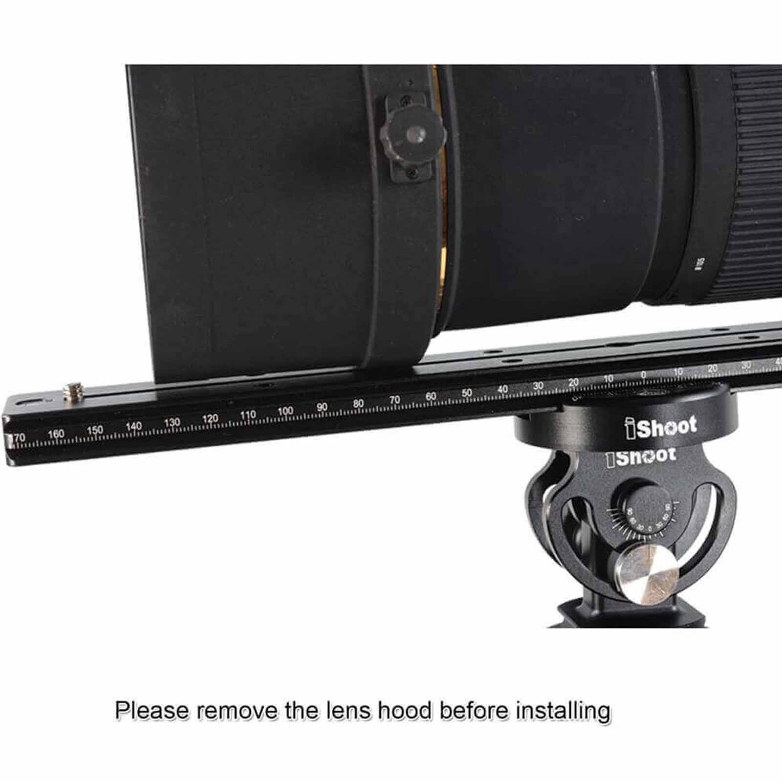 Long-Zoom Lens Bracket Support Quick Release Plate for Tripod Ring