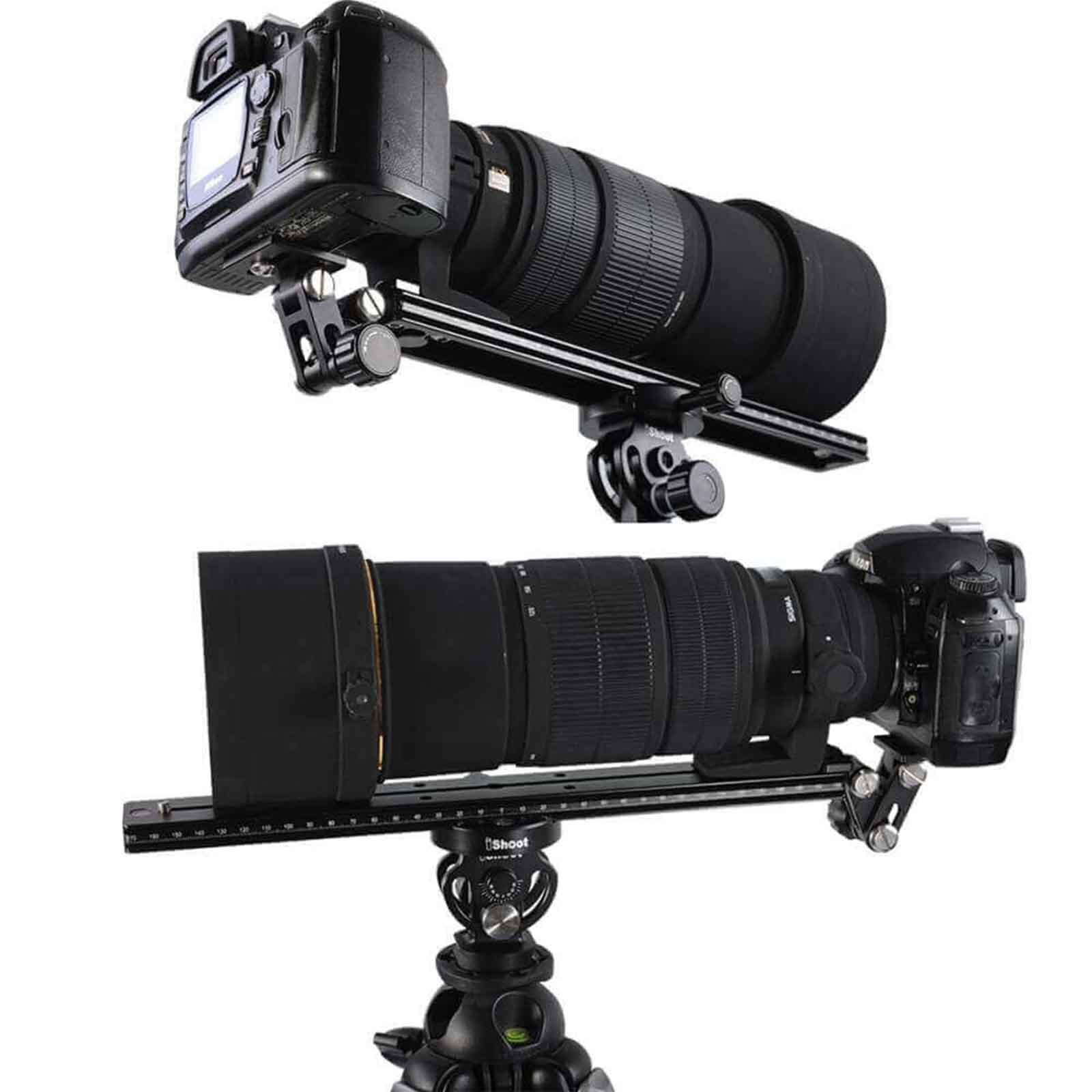 Long-Zoom Lens Bracket Support Quick Release Plate for Tripod Ring