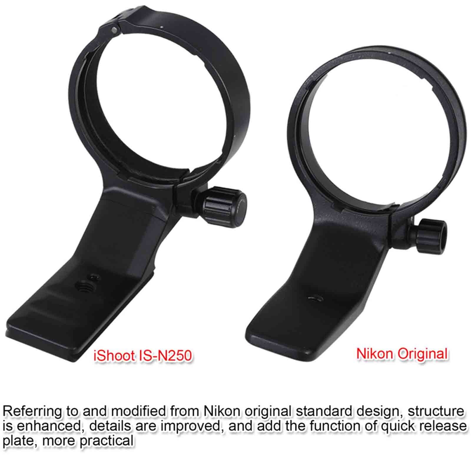 Tripod Mount Ring for Nikon AF-S 200-500mm F5.6E ED VR Lens w/QR Plate