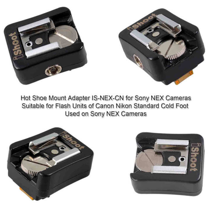 Universal Hot Shoe Mount Adapter for Nikon Flash Sony NEX-C3 Camera