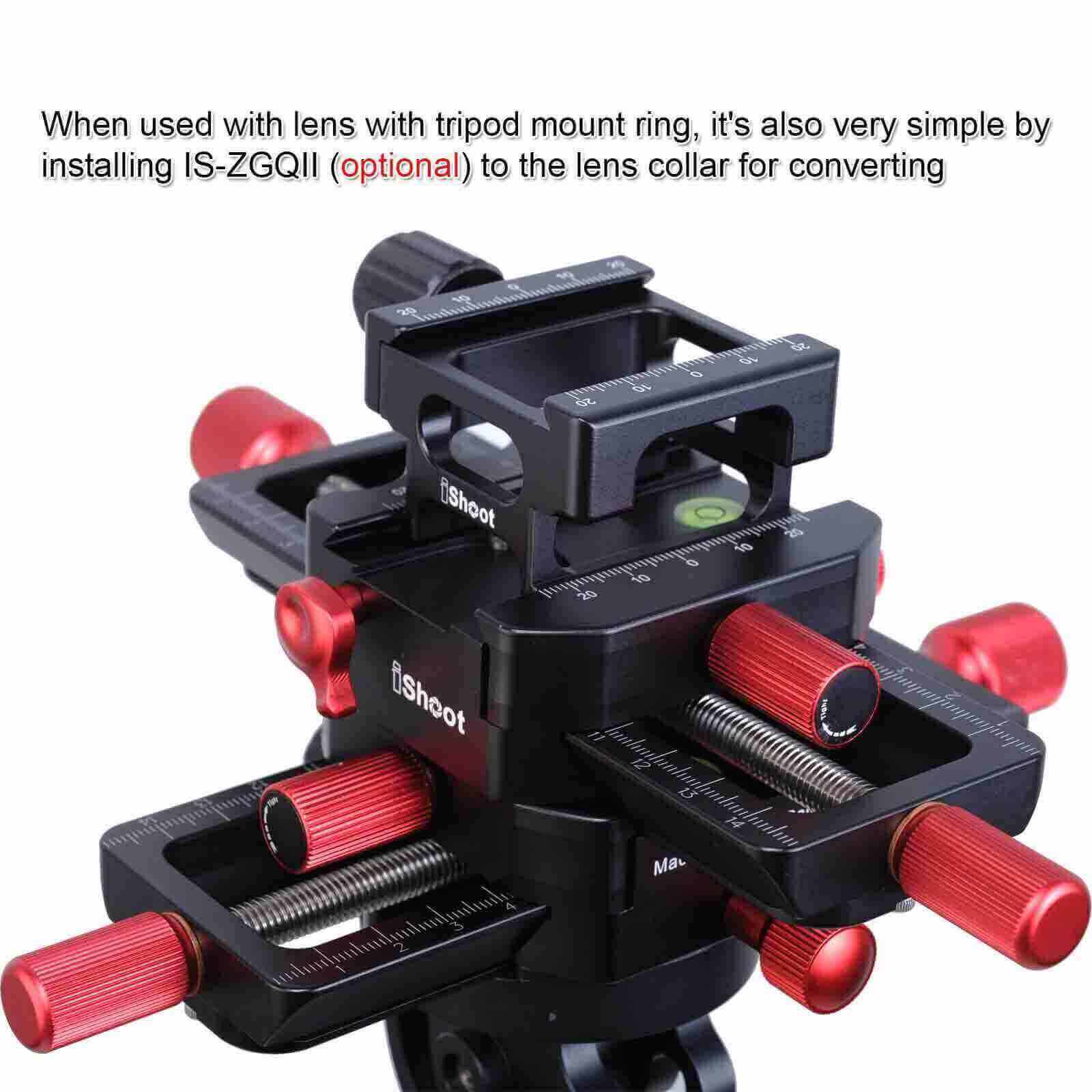 Macro Focusing Rail Slider Close-up Shooting Camera Support for Tripod Head