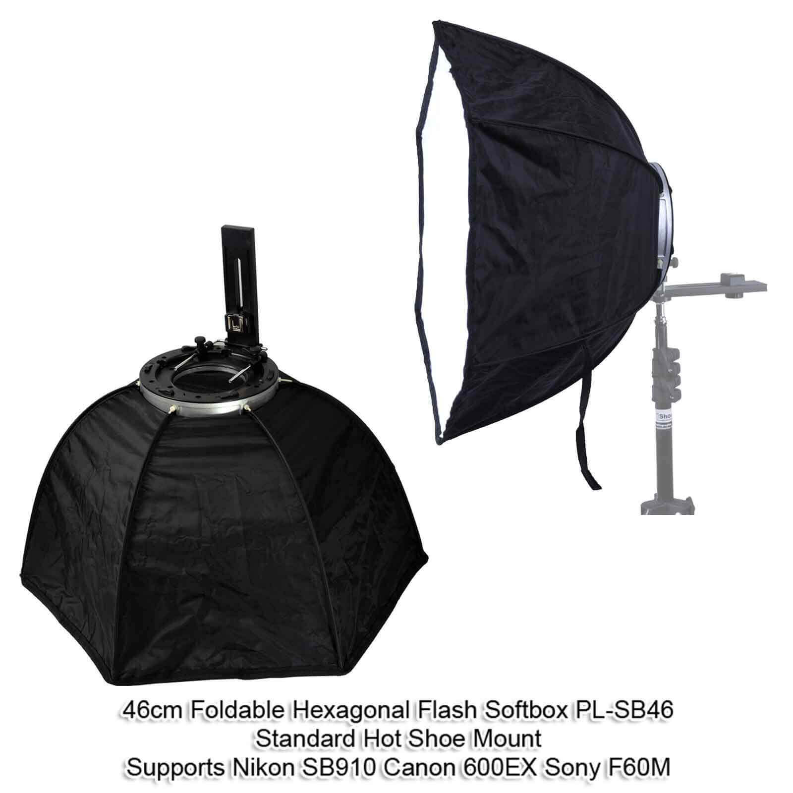 46cm Speedlite Flash Softbox Diffuser Reflector for Studio Light Stand