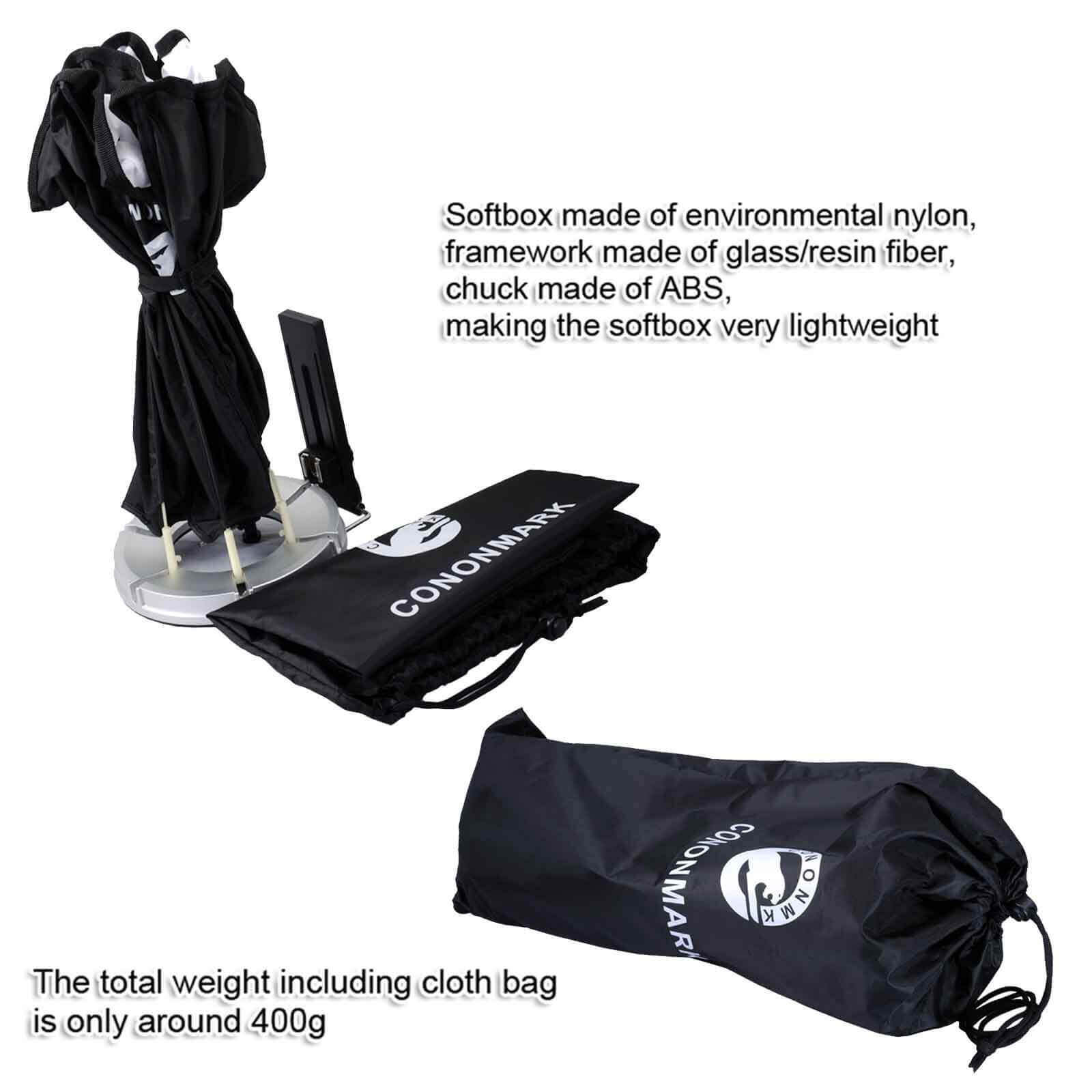 46cm Speedlite Flash Softbox Diffuser Reflector for Studio Light Stand
