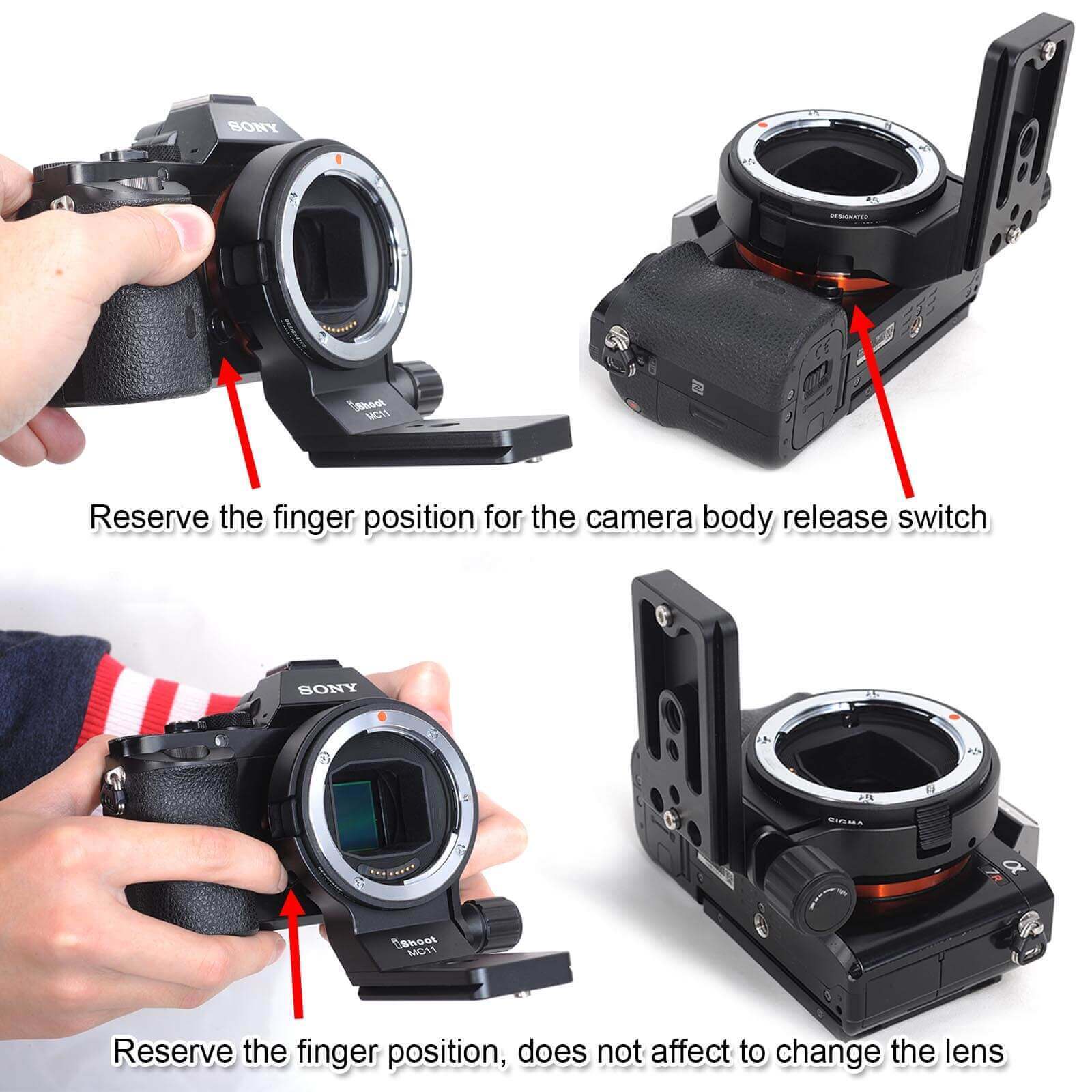 Lens Collar Support Bracket for Sigma Mount Converter MC-11 | iShoot