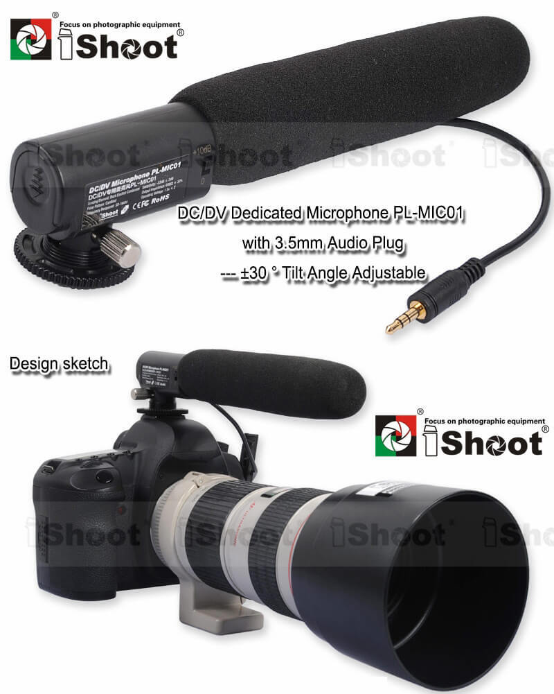 Microphone+Camera Holder for Hot Shoe DSLR&Video Camcorder DC/DV