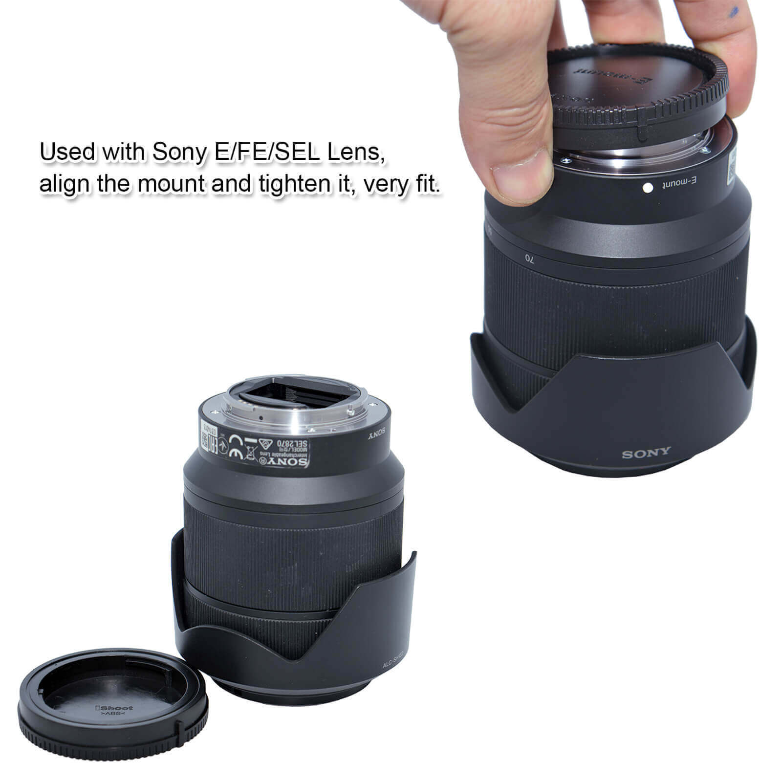 Rear Cap Cover for Sony E-Mount Micro SLR Camera E FE SEL Mount Lens