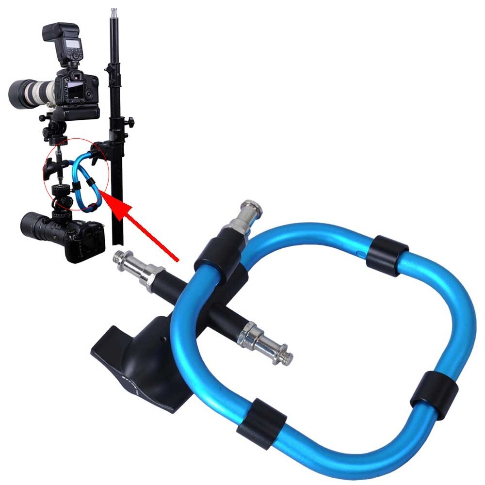 Best Blue Support Arm Camera Holder Flash Bracket for Manfrotto MA050A ...