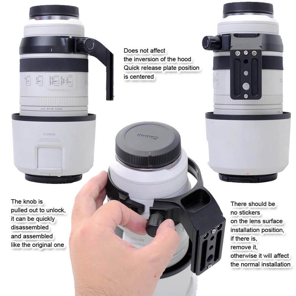 Best iShoot Tripod Mount Ring Lens Collar for Canon RF 100-500mm f/4.5 ...