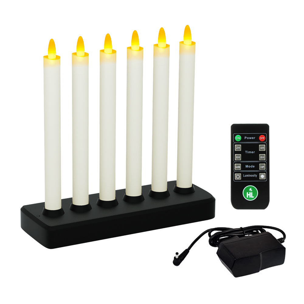 HL Led Taper Candle with Remote, Rechargeable Candles, Flameless ...