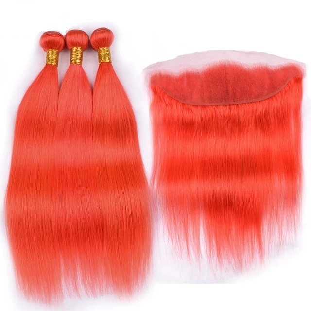 1B/Blue/Green Body Wave Remy Hair Ombre Hair Bundles With Closure