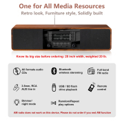 KEiiD CD Player with Speakers Bluetooth for Home Stereo System Boombox ...