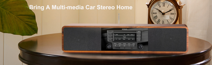 KEiiD CD Player with Speakers Bluetooth for Home Stereo System Boombox ...