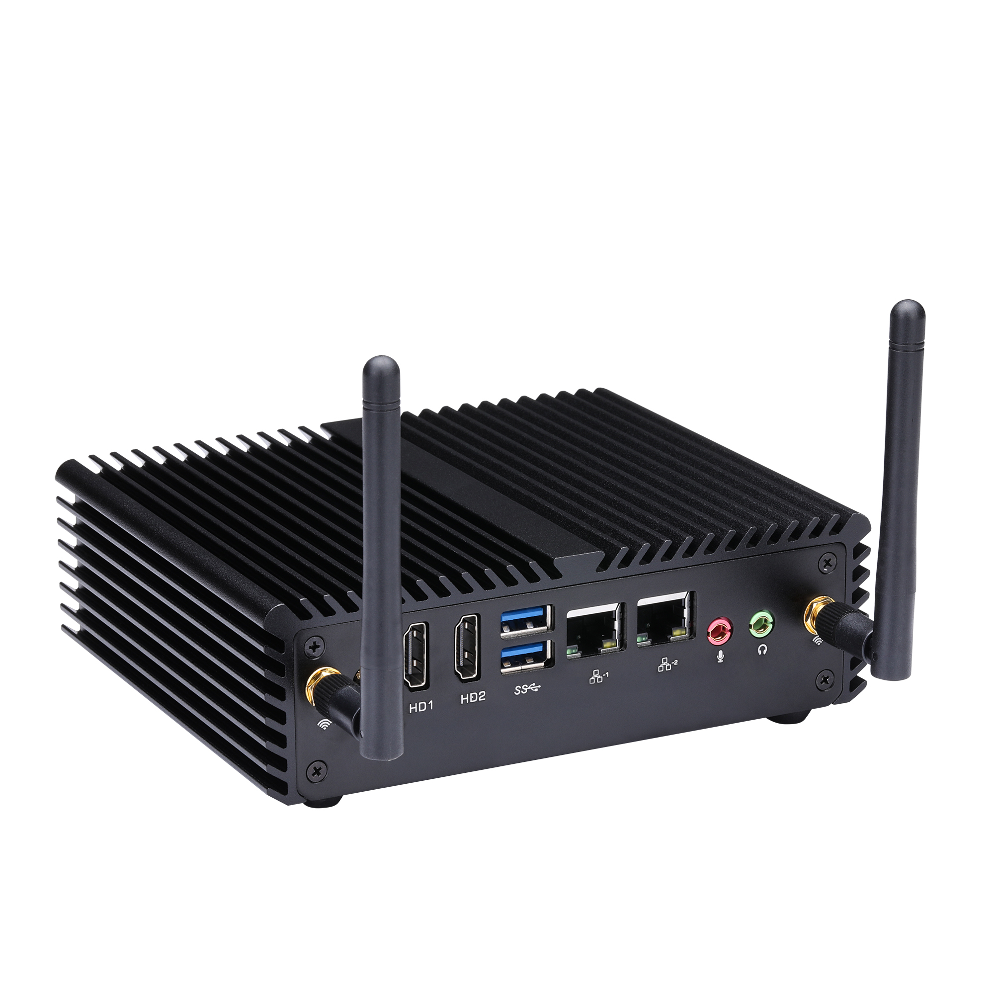 Fanless mini pc dual lan 1 com port| kettop fanless mini pc