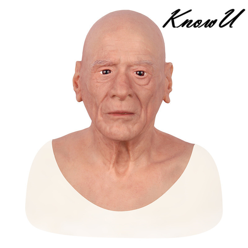 KnowU Silicone Mask Old male Realistic Masquerade Full Head Tricky ...