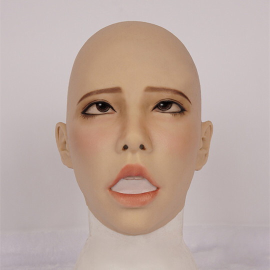 KnowU Open Mouth Realistic Silicone Female Masks With Permanent Makeup