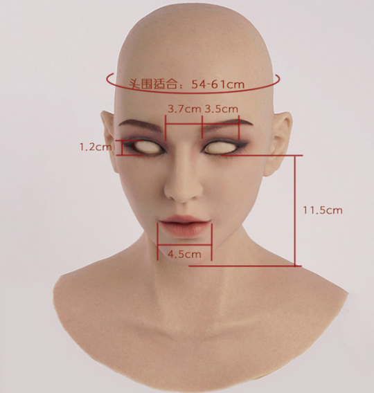 KnowU Lifelike Permanent Makeup Realistic Silicone Female Masks With Neck