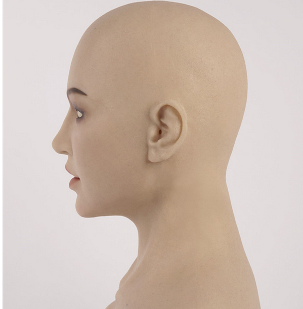 KnowU Lifelike Permanent Makeup Realistic Silicone Female Masks With Neck